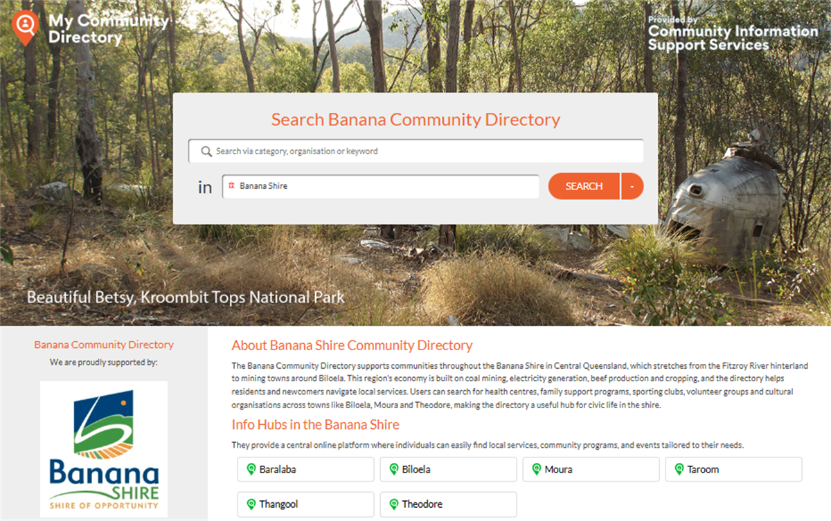 Community Directory | Banana Shire Council